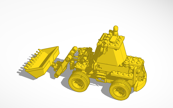 3D design Excavator Truck - Tinkercad