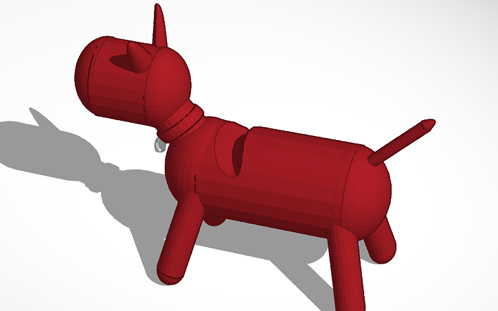 3D design dog lover | Tinkercad
