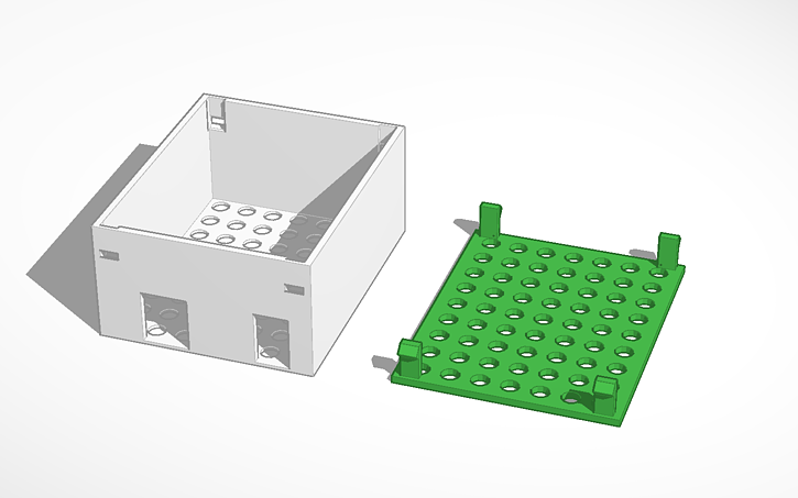 3D design Arduino box with cover - Tinkercad