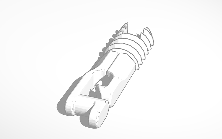 3D design clip spring (locking) - Tinkercad
