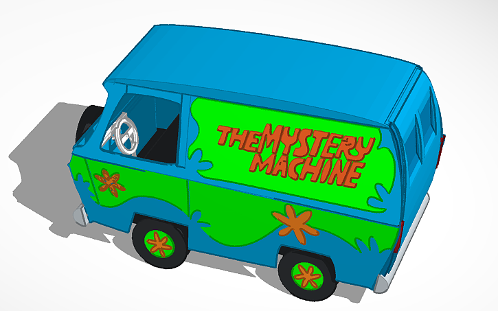 3D design Mystery Machine - Tinkercad