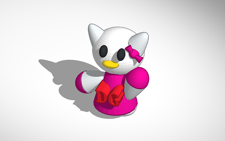 3D design Hello Kitty - Tinkercad