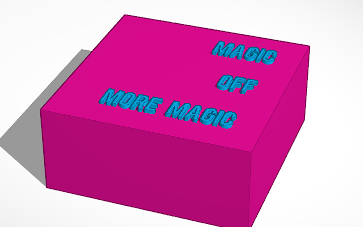 3D design More Magic | Tinkercad
