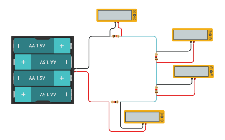 Circuit design Series Circuit Analysis | Tinkercad