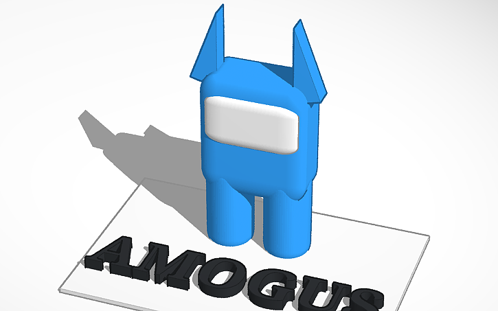 3D design amogus | Tinkercad