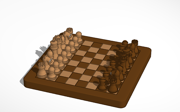 3D design chess - Tinkercad