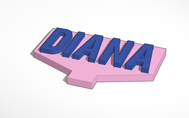 3D design NAME - Tinkercad