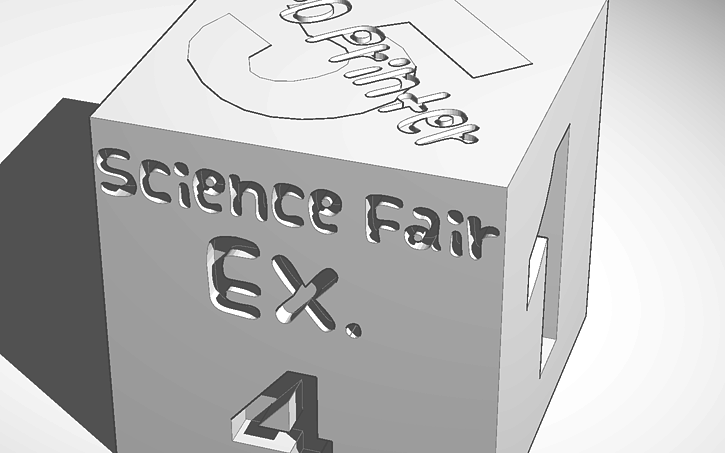 3D design 3-D Printer Science Fair | Tinkercad
