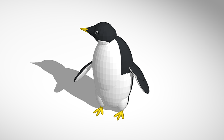 3D design penguin - Tinkercad