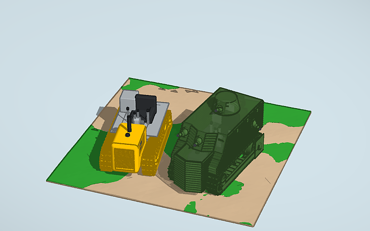 3D design Bob Semple Tank - Tinkercad