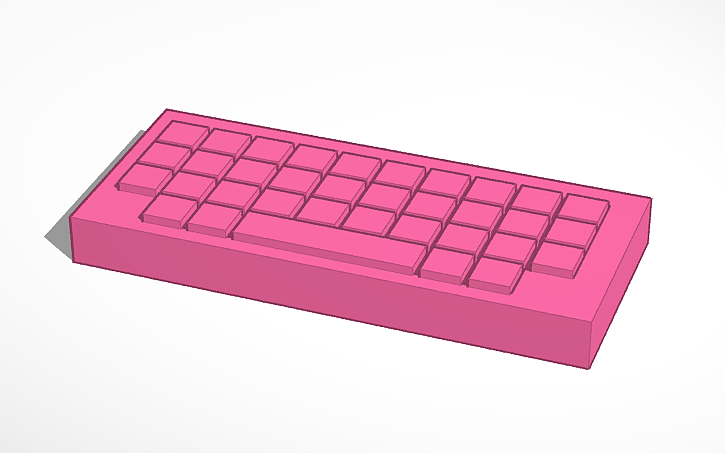 3D design Keyboard - Tinkercad
