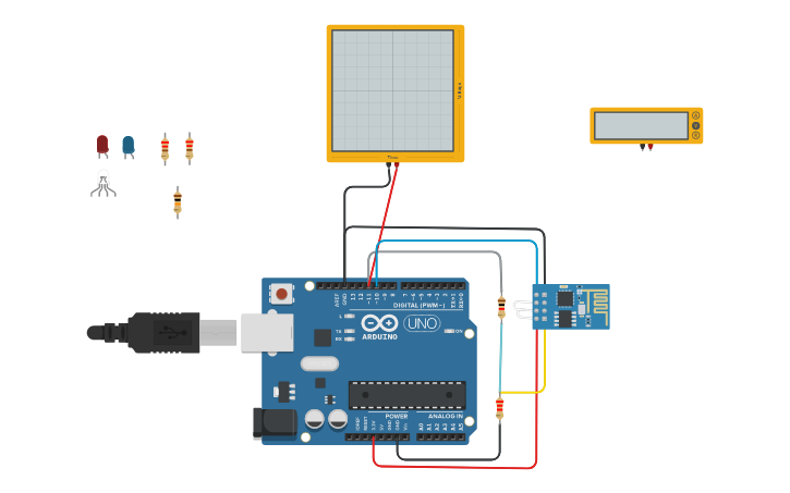 Circuit Design Esp8266 Tinkercad