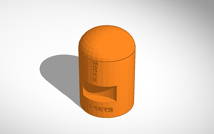 3D design Ticket booth - Tinkercad