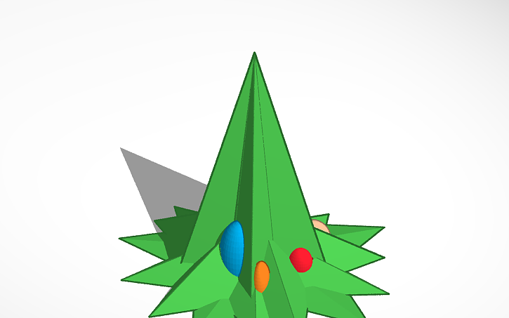 3D design christmas tree - Tinkercad