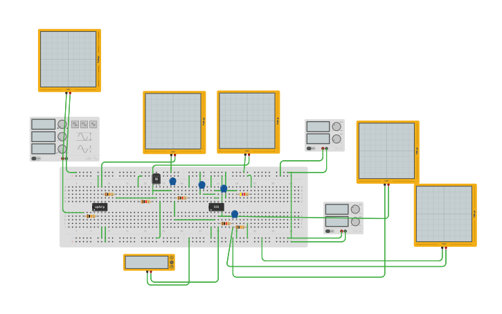 Circuit design exp8 frequency measurement | Tinkercad