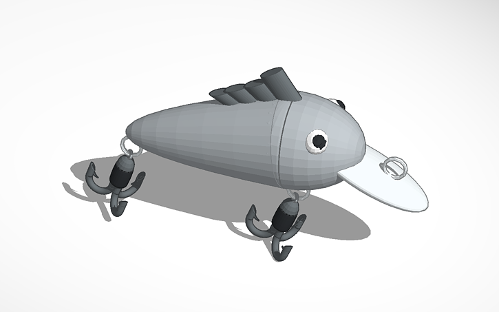 3D design prototype lures - Tinkercad