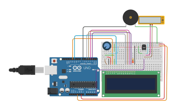 Circuit design Percobaan 2.1 - Tinkercad