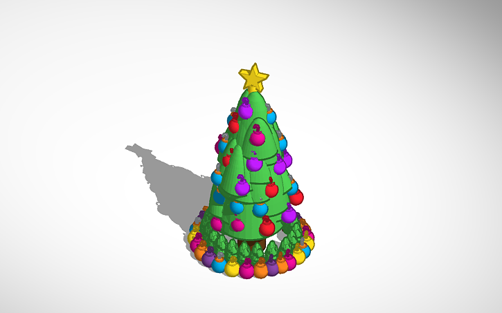 3D design Christmas Tree - Tinkercad