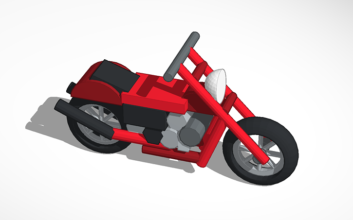 3D design Captain America's motorcycle | Tinkercad