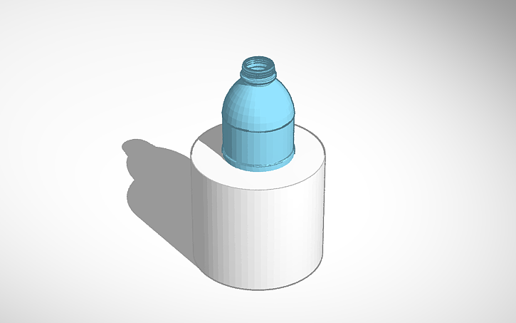 3D design water bottle in toilet paper | Tinkercad