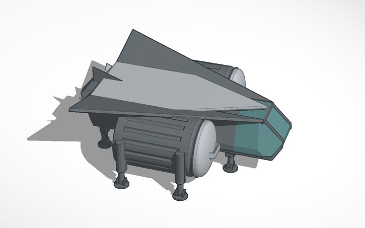 3D design Urban Camo Trashcan Dropship (UCTD) - Tinkercad