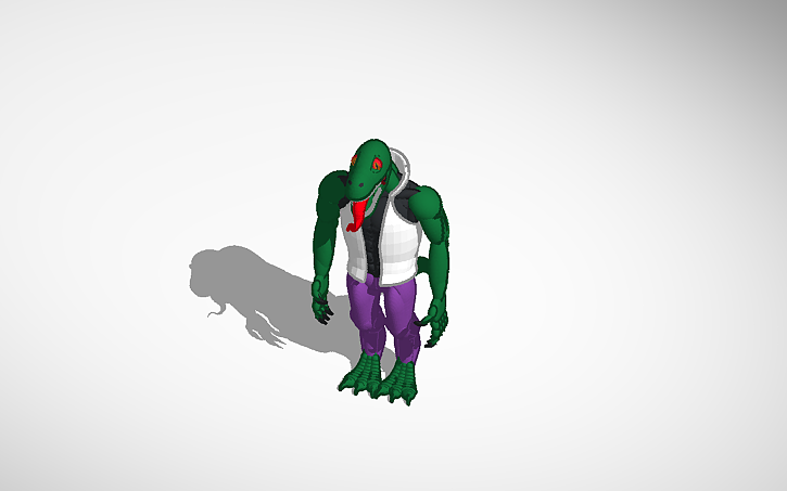 3D design The Lizard (Spider-Man) - Tinkercad