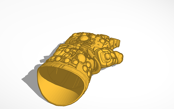 3D design Infinity Gauntlet - Tinkercad