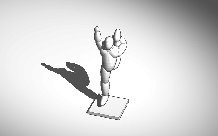 3D design dance pose | Tinkercad