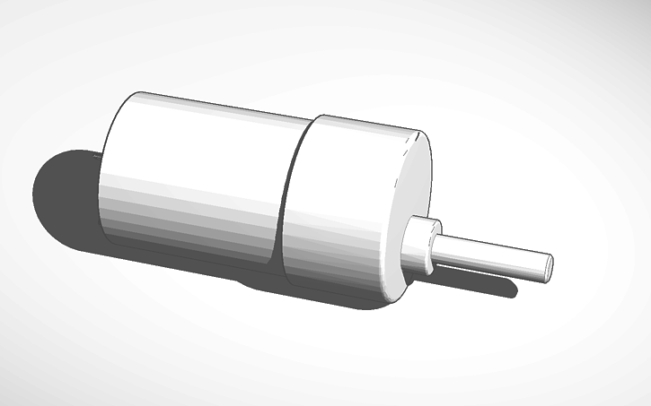 3D design tetrix motor - Tinkercad