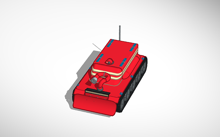 3D design fire fighting robot - Tinkercad