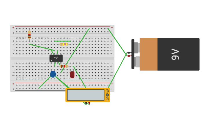 Circuit Design 555 Timer Tinkercad