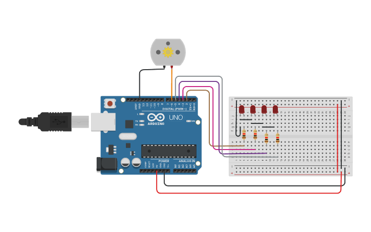 Circuit design actividad 8B - Tinkercad