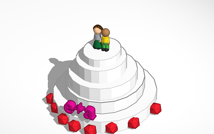 3D design wedding cake - Tinkercad