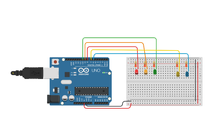 Circuit design Multi-Tasking Arduino - Tinkercad