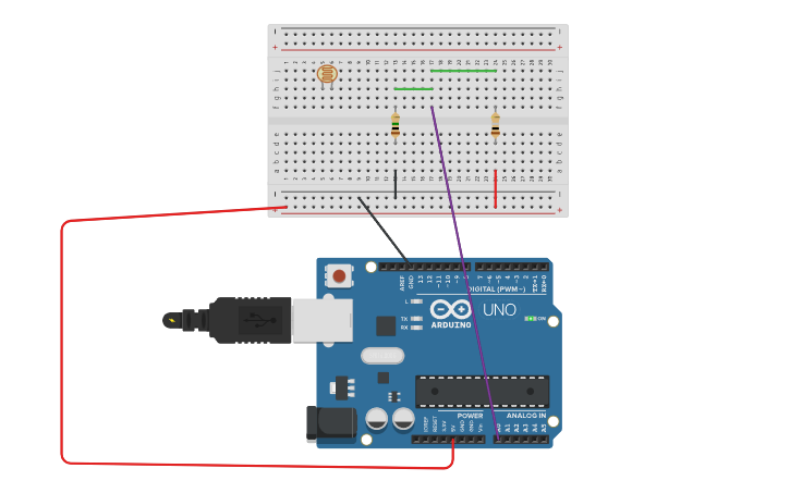 Circuit design Analog Inputs - Tinkercad