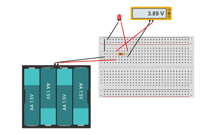 Circuit design Mac den Led - Tinkercad