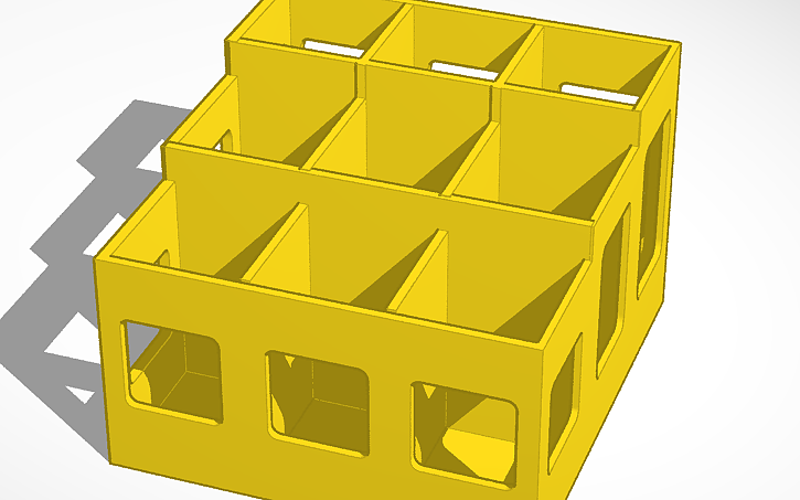 3D design makeup container - Tinkercad