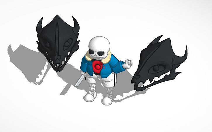 3D design Killer Sans - Tinkercad