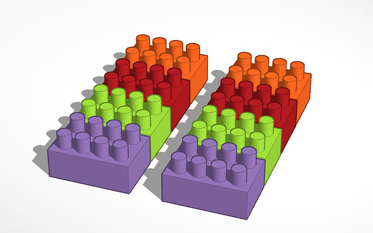 3D design LEGOS in Mopar colors: Plum Crazy Purple, Hemi Orange ...