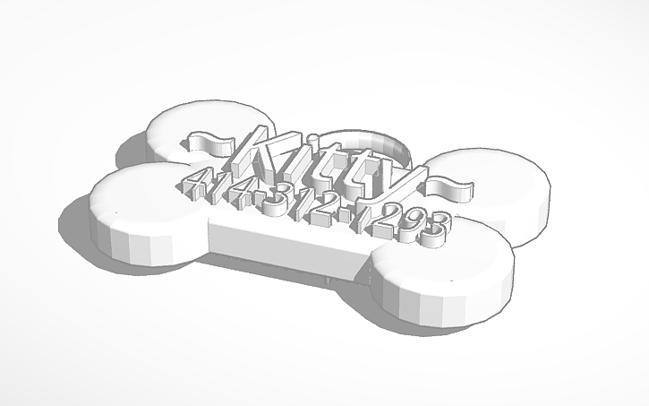 3D design Ava Wilkey Keychain 2020 - Tinkercad