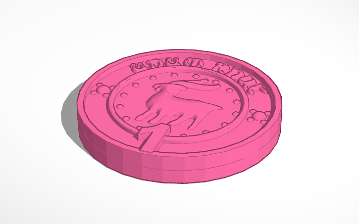 3D design coin - Tinkercad