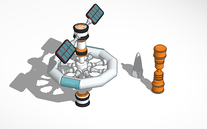 3D design Space Ship - Tinkercad