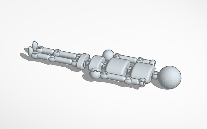 3D design ball jointed doll - Tinkercad