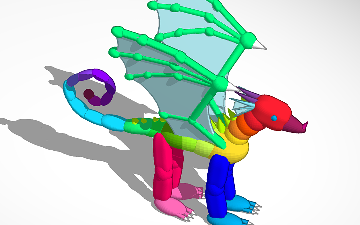 3D design RainWing - Tinkercad