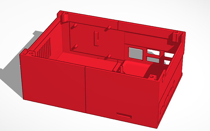 3D design Raspberry Pi 4, 5" Display - Tinkercad