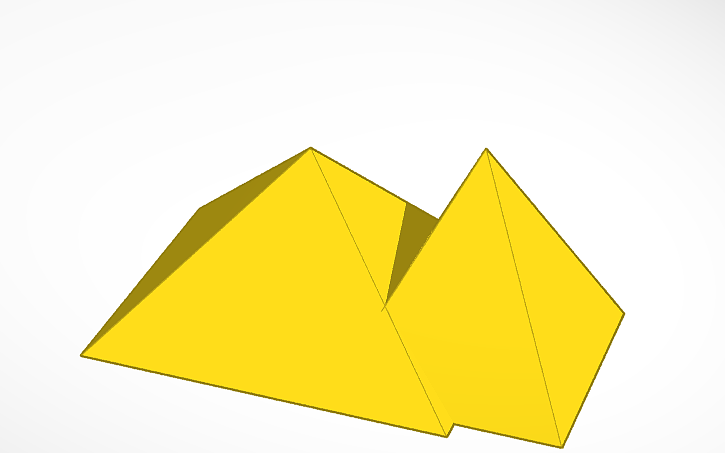 3D design pyramids - Tinkercad