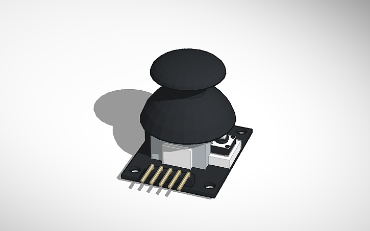 3D design Joystick+Button - Tinkercad