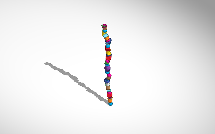 3D design Random Stack of Objects - Tinkercad