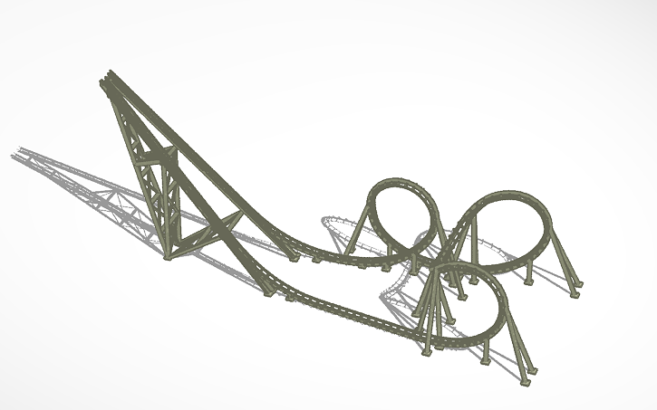 3D design Vekoma Boomerang Coaster - Tinkercad