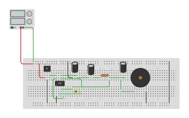 Circuit design Detector de metales - Tinkercad